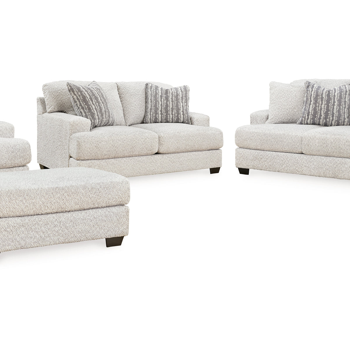 Brebryan Flannel Sofa, Loveseat, Oversized Chair And Ottoman – Redwood Home Furniture