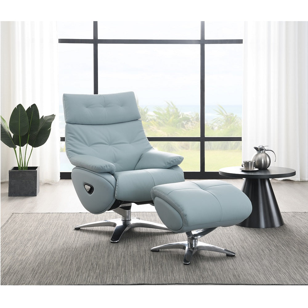 Janella MOTION ACCENT CHAIR W/SWIVEL & OTTOMAN – Redwood Home Furniture