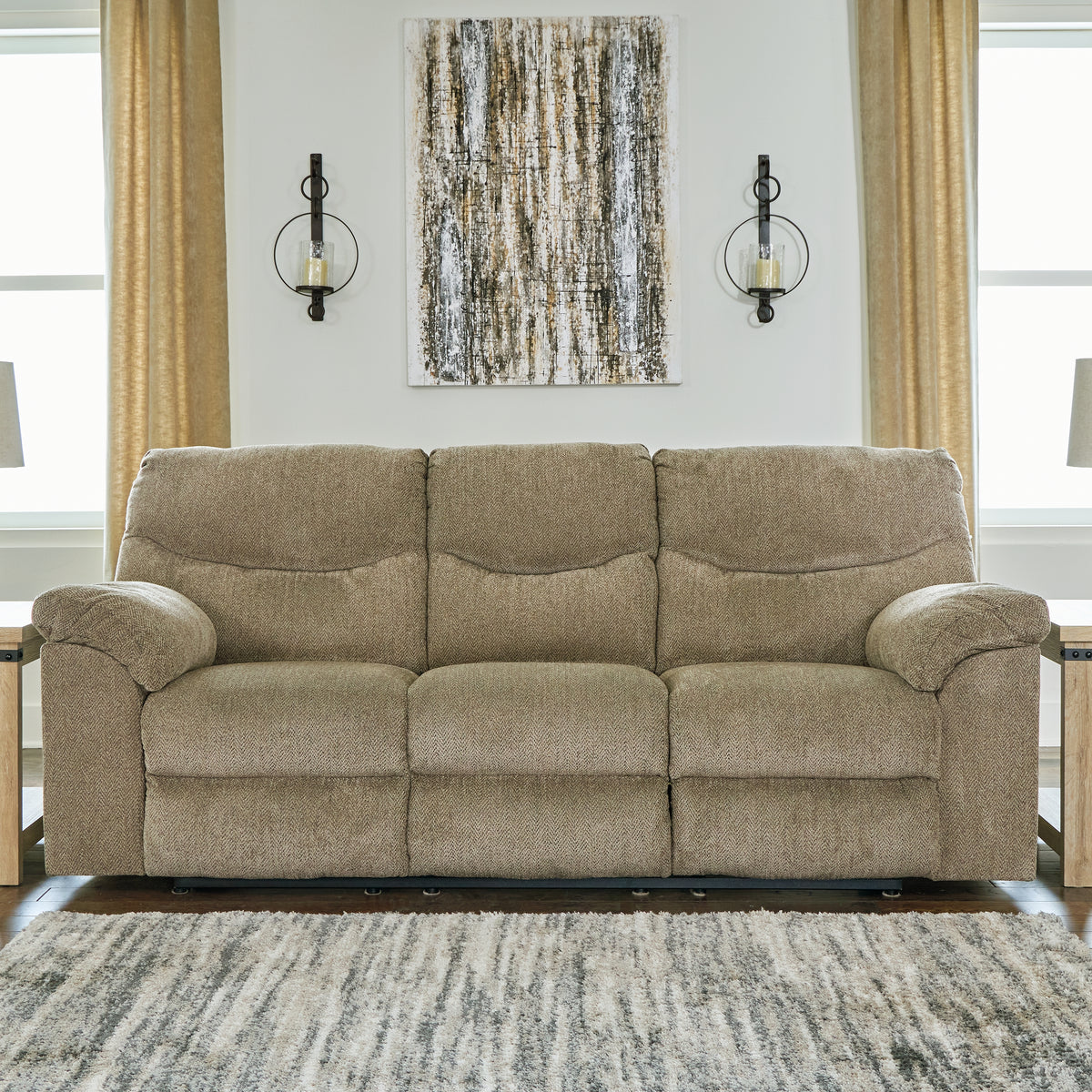 Alphons Briar Reclining Sofa – Redwood Home Furniture