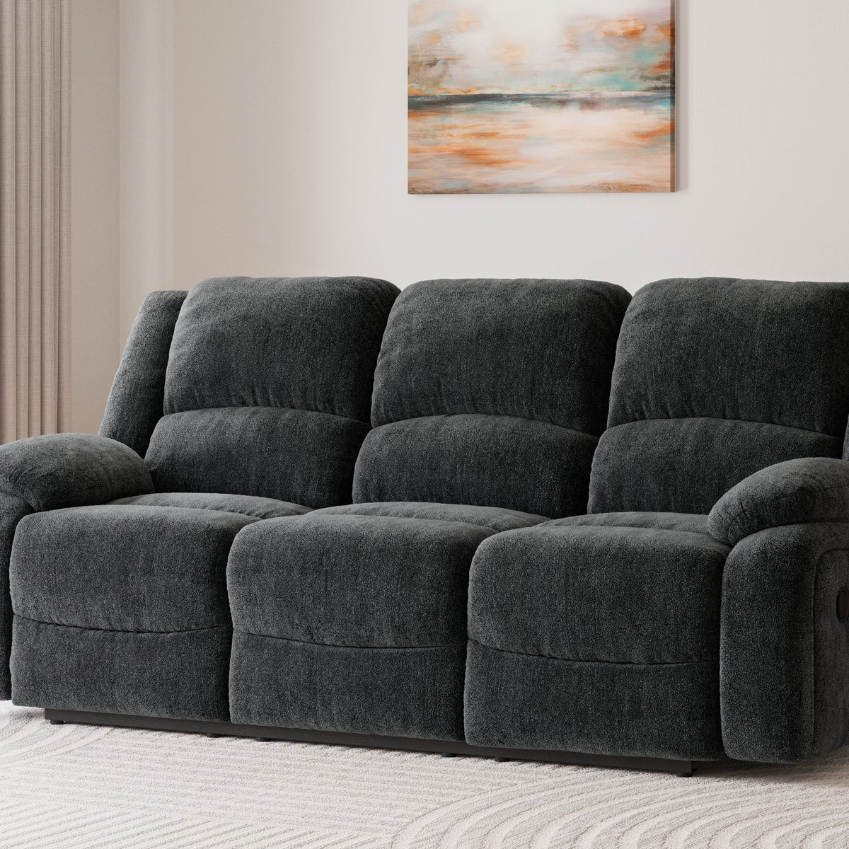 Draycoll Slate Reclining Sofa – Redwood Home Furniture