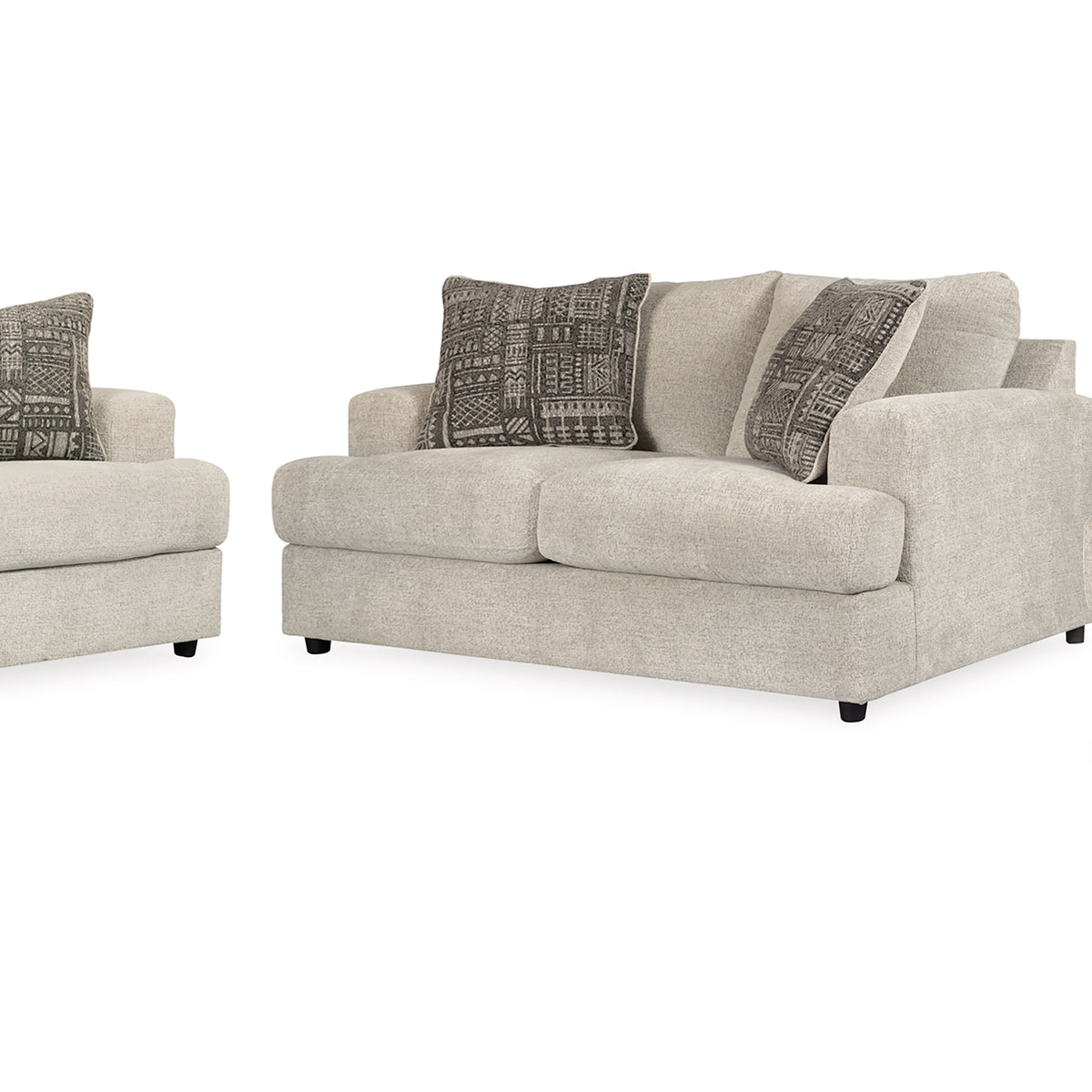 Soletren Stone Sofa, Loveseat And Oversized Chair – Redwood Home Furniture