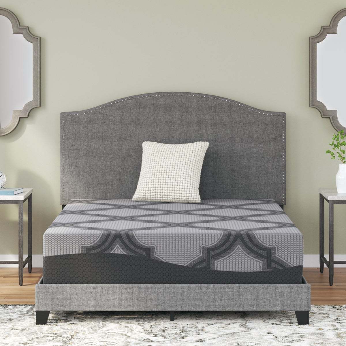 12 Gray Inch Ashley Hybrid King Mattress – Redwood Home Furniture